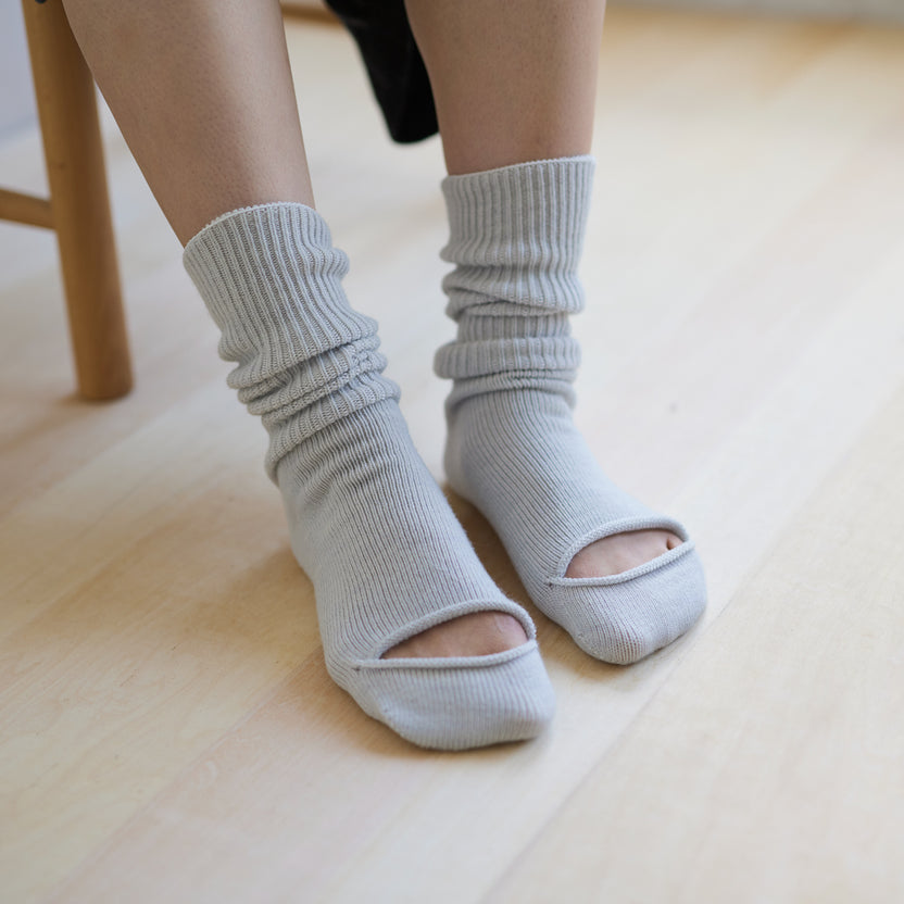 Merino Wool Open Socks for Sleep – LOOM&SPOOL